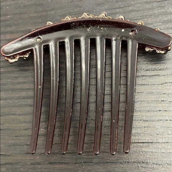 Vintage | Accessories | Vintage Swarovski Crystal Enamel Hair Comb ...